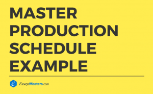 Master Production Schedule | Questions and Answers Example